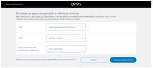 Xfinity Tips: Customer Service Appointment Scheduling Now Available ...